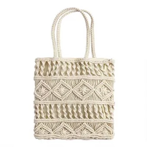 Cost Plus World Market | Bags | Cost Plus World Market Macrame Tote Bag ...